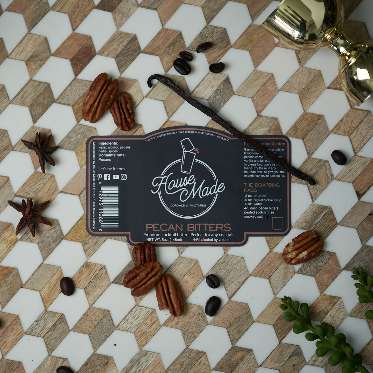 Pecan Bitters – House Made Syrup